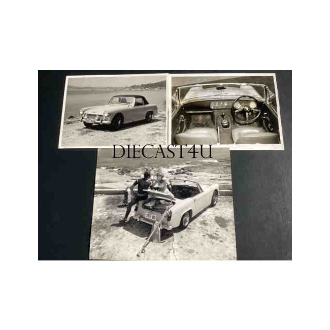 Set of 3 Austin Healey Sprite MKIII Photographs